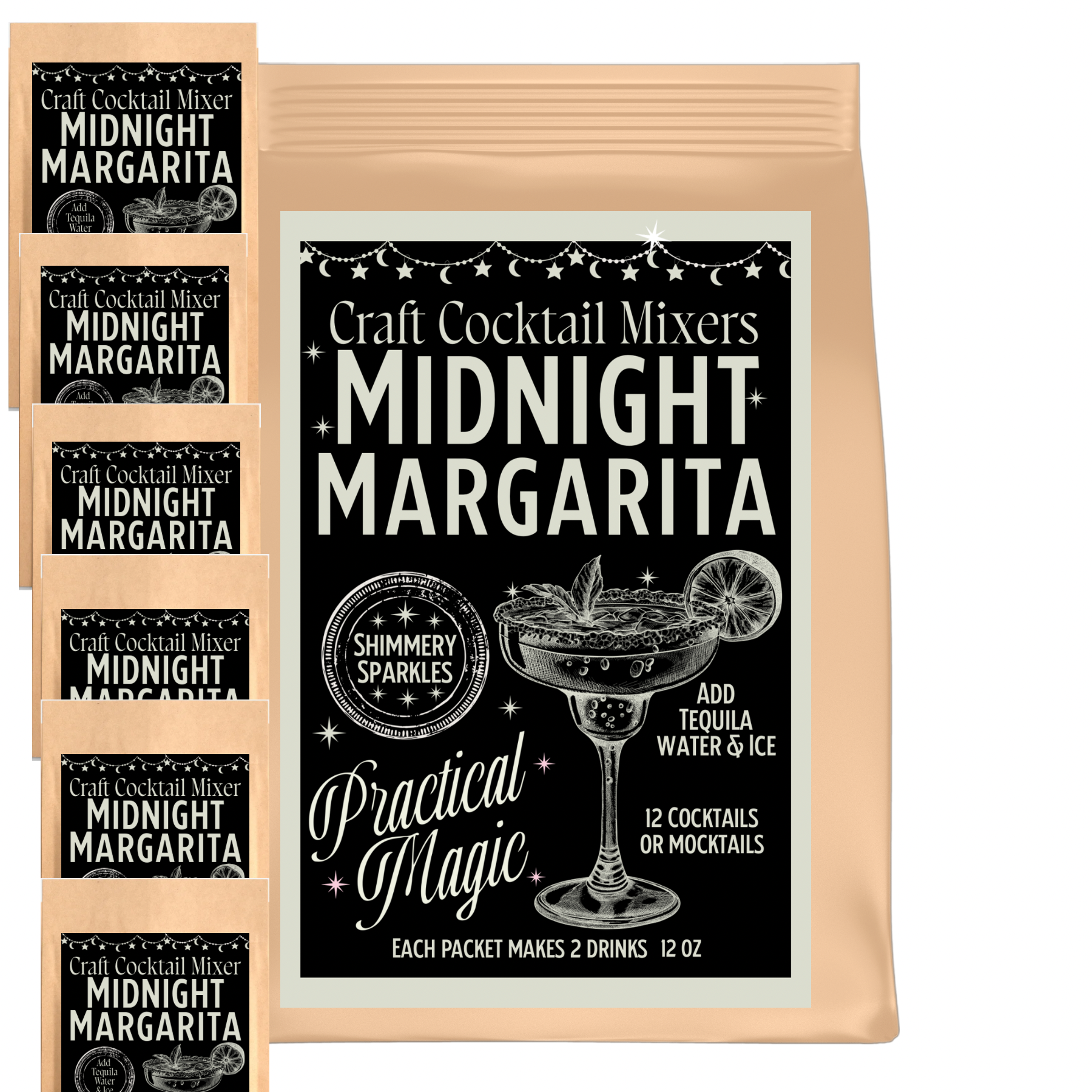 Shimmery Midnight Margarita Multi Pack Instant Cocktails or Mocktails ...